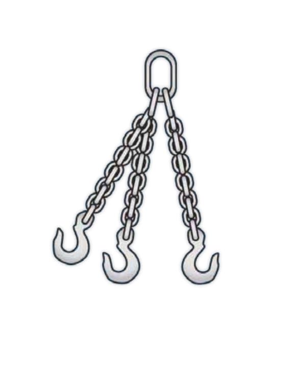 Single Chain Sling With Master Link and Grab Hook - Carter Lifting