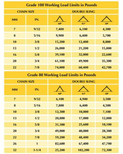 Double Chain Sling with Master Link and Sling Hook - Carter Lifting